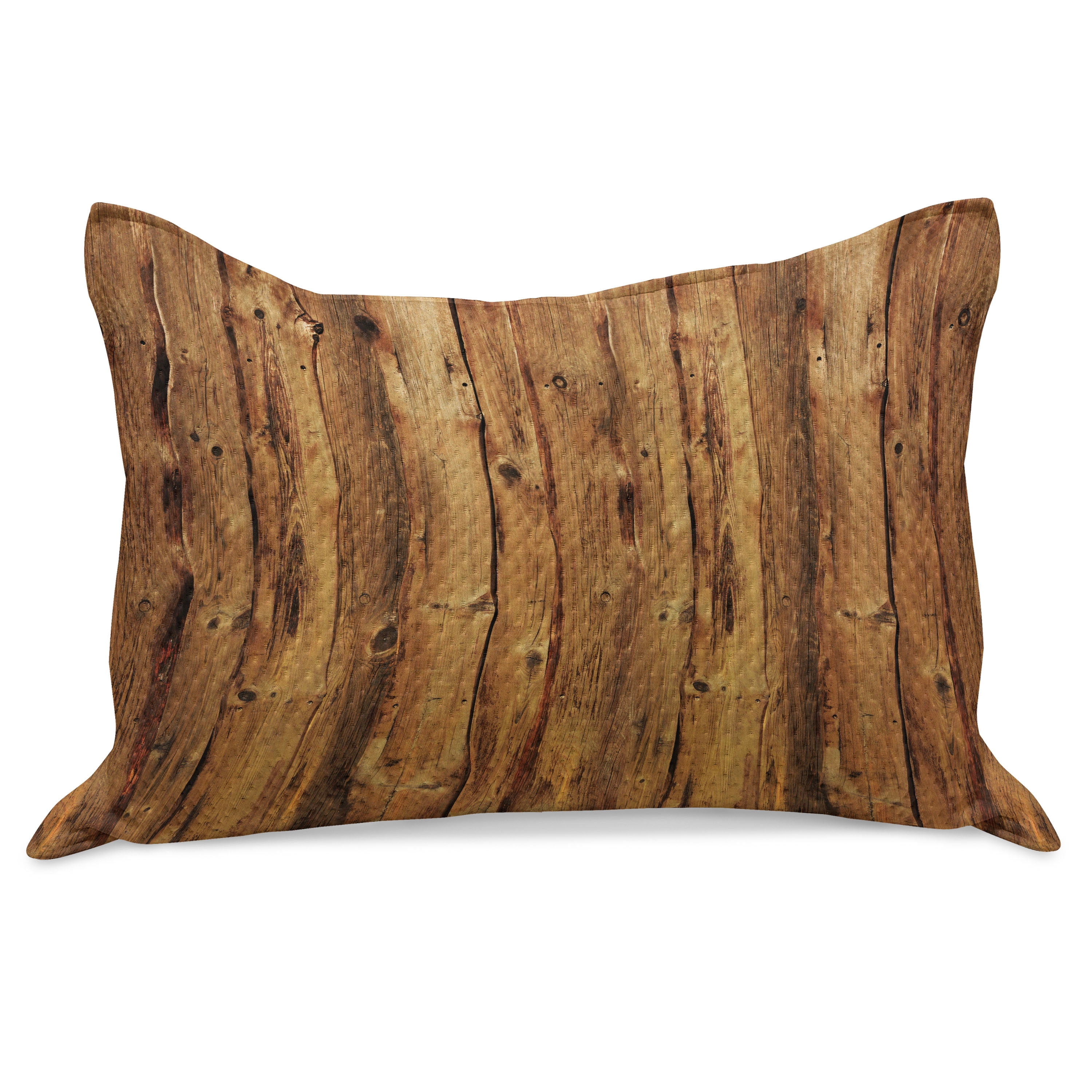 Rustic Knitted Quilt Pillowcover, Wooden Texture Image Nature Forest ...