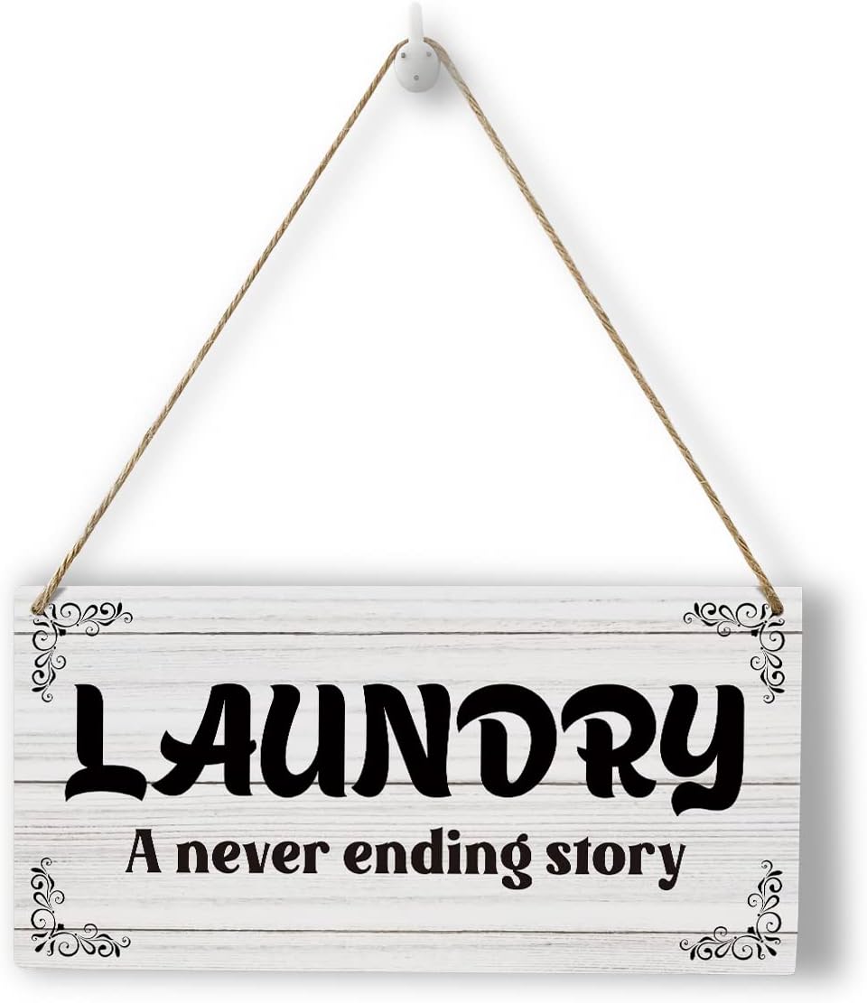 Rustic Laundry Room Wood Wall Art Wall Hanging Decor Funny Laundry Room ...