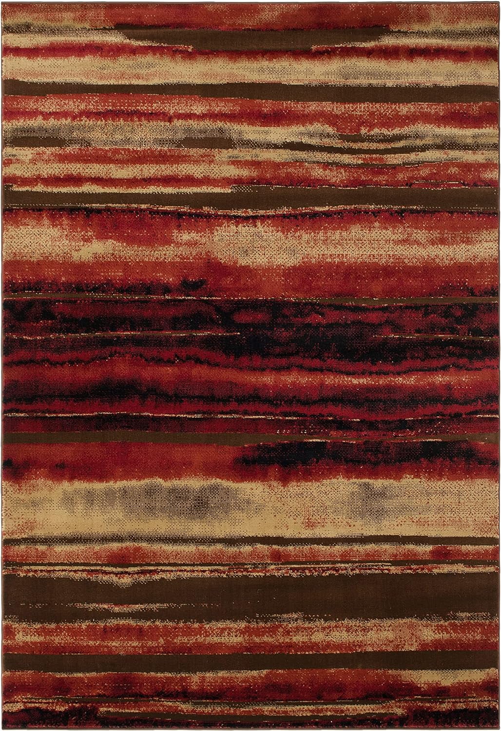 Rustic Layered Earth 5X8 Brown Area Rug, 5'3"X7'7" 6930 - Walmart.com
