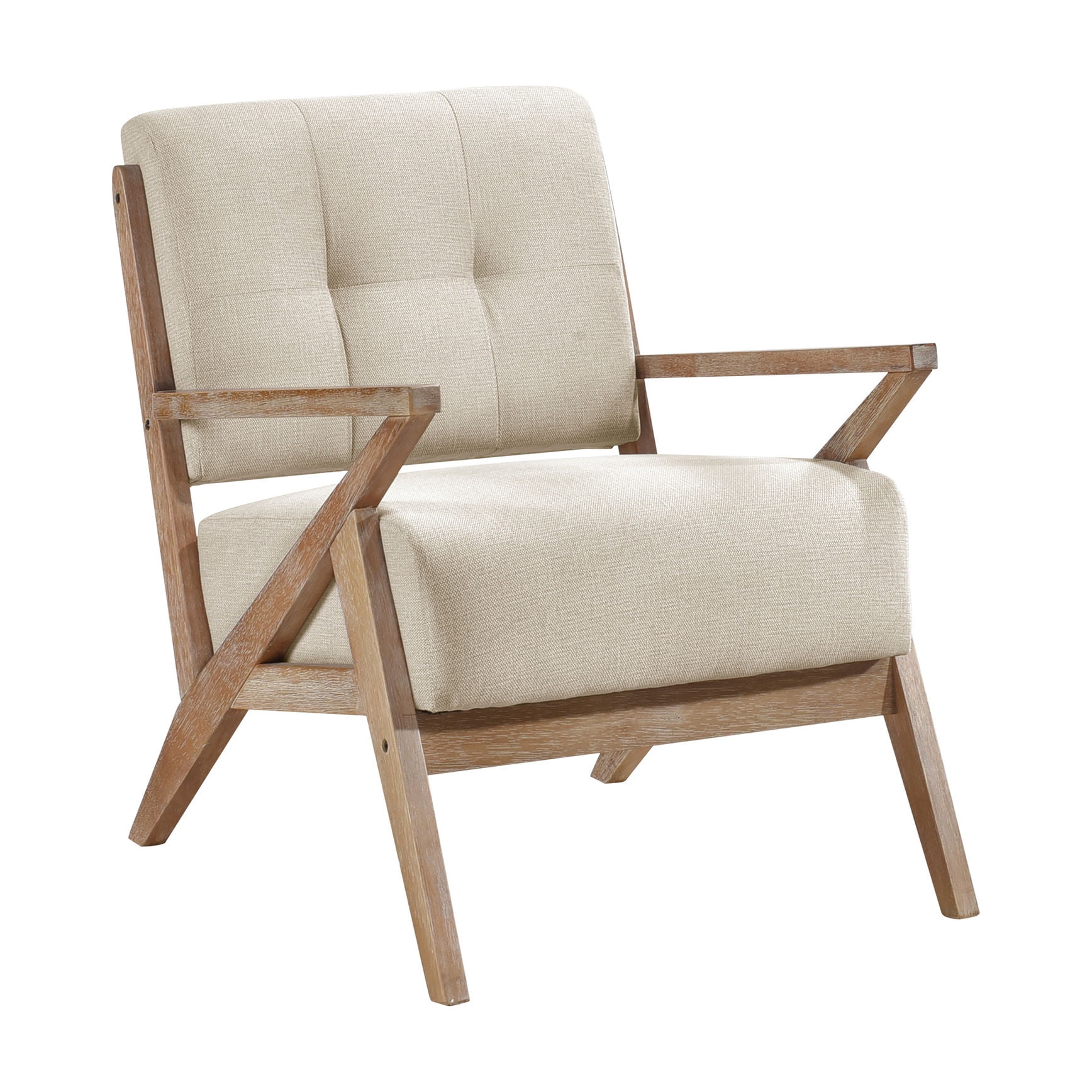 Rustic Living Room Chair / Foam Padding, Wire Brushed Finish / Create a ...
