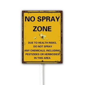 No Spray Signs
