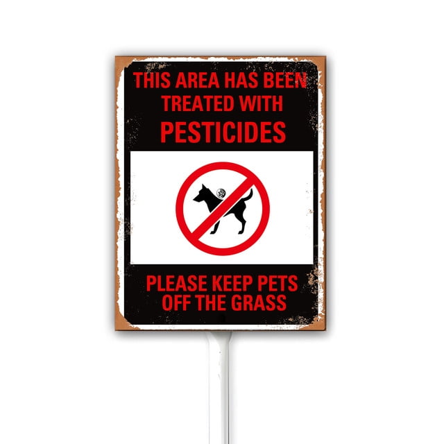 Rustic Look Please Keep Pets Off The Landscaping No Dog Sign No Pet ...