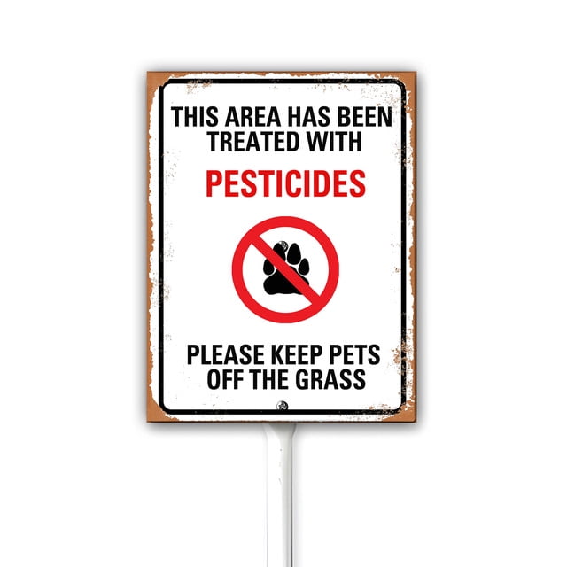 Rustic Look Please Keep Pets Off The Landscaping No Dog Sign No Pet ...