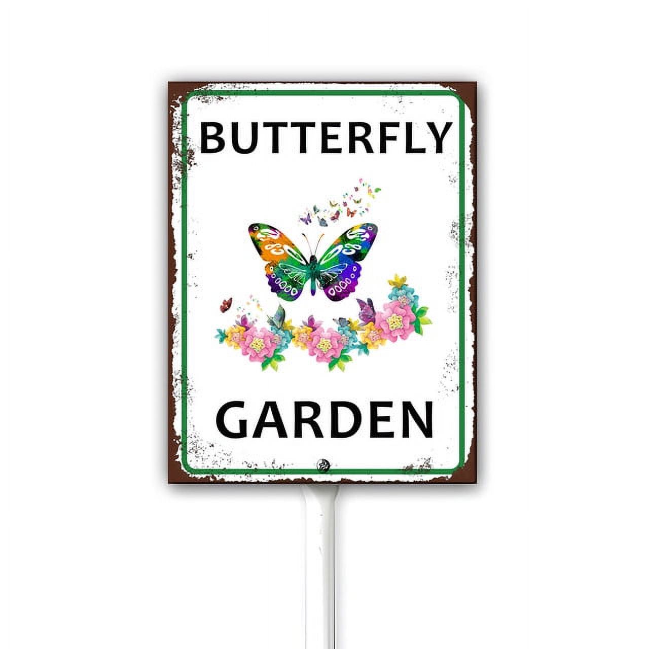 Rustic Look Style Gardening Gifts Butterfly Garden Accessories Metal ...