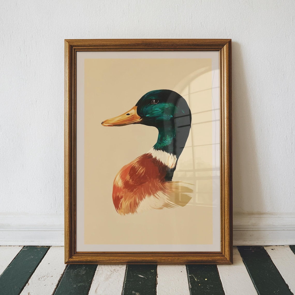 Rustic Mallard Duck Retro Outdoors Cabin Decor Lakehouse For Dad ...