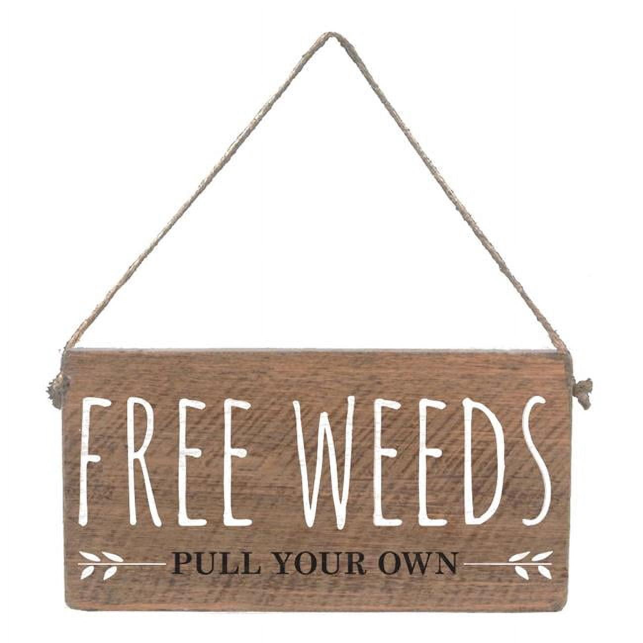 Rustic Marlin MPST-003-R318 Free Weeds Mini Plank - Walmart.com