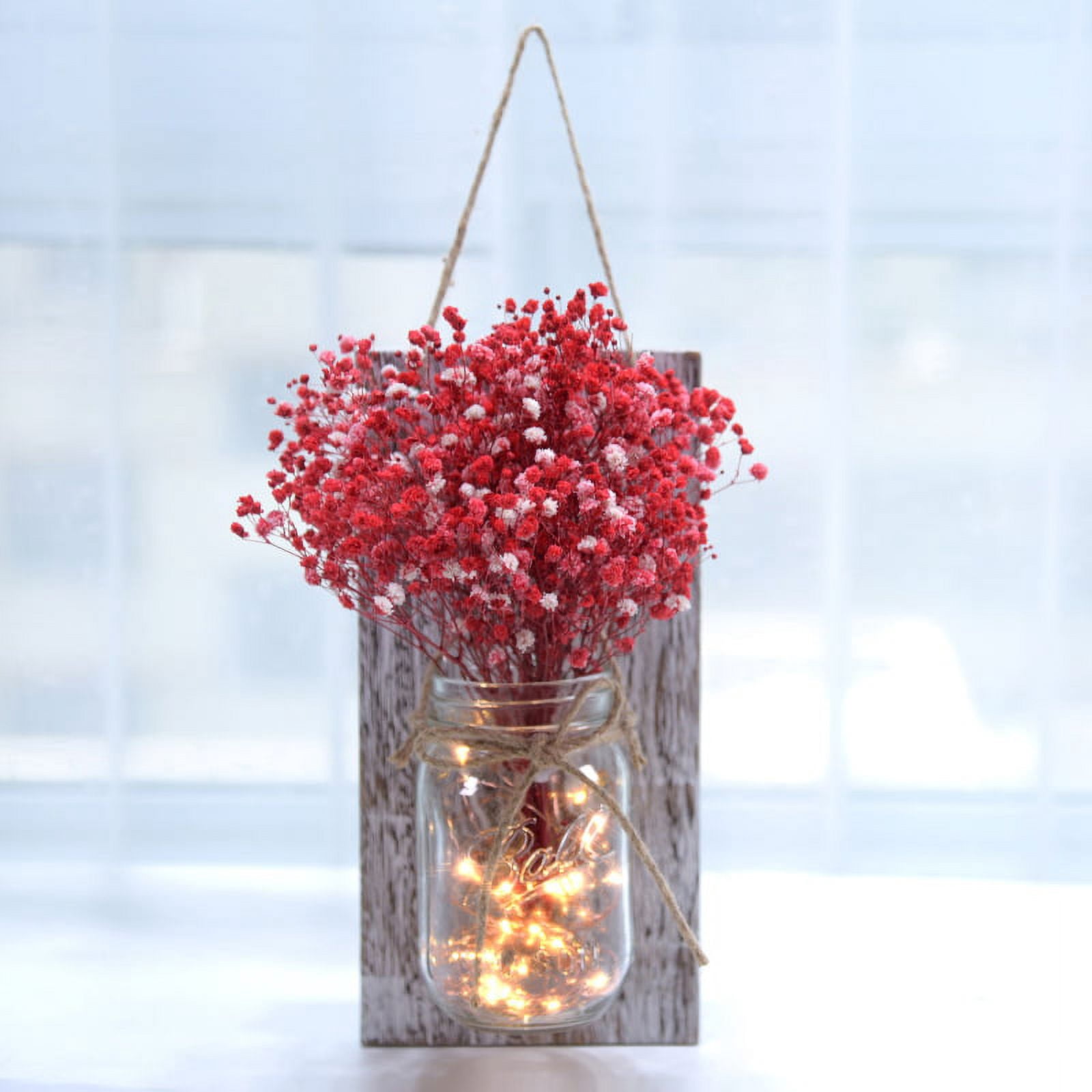 Rustic Mason Jar Wall Decor Sconces - Decorative Home Lighted Country ...
