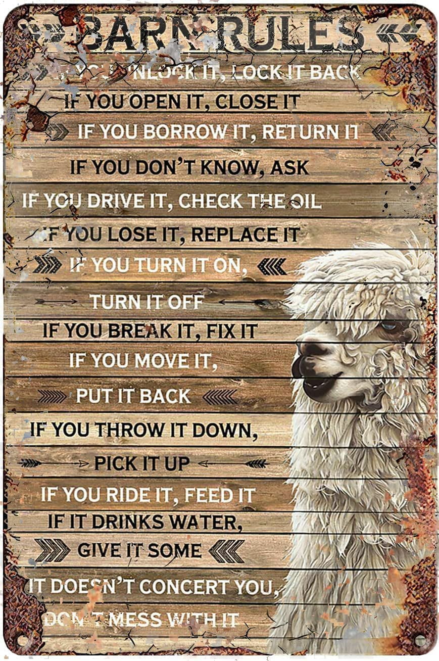 Rustic Metal Decor Vintage Wall Decor Metal Poster Plaque Knowledge ...