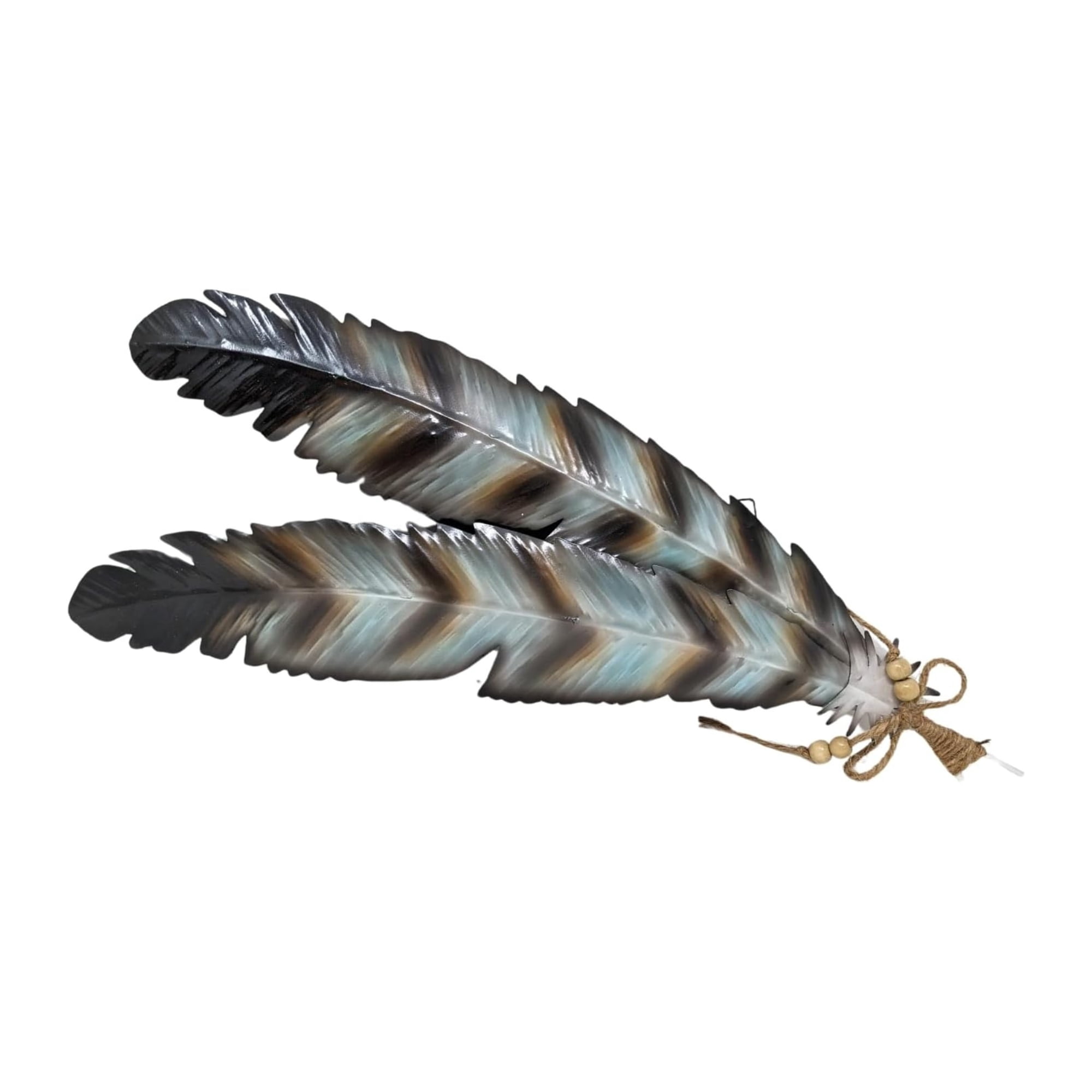 Rustic Metal Feathers Wall Hanging Décor - Southwest Boho Chic, Rustic ...
