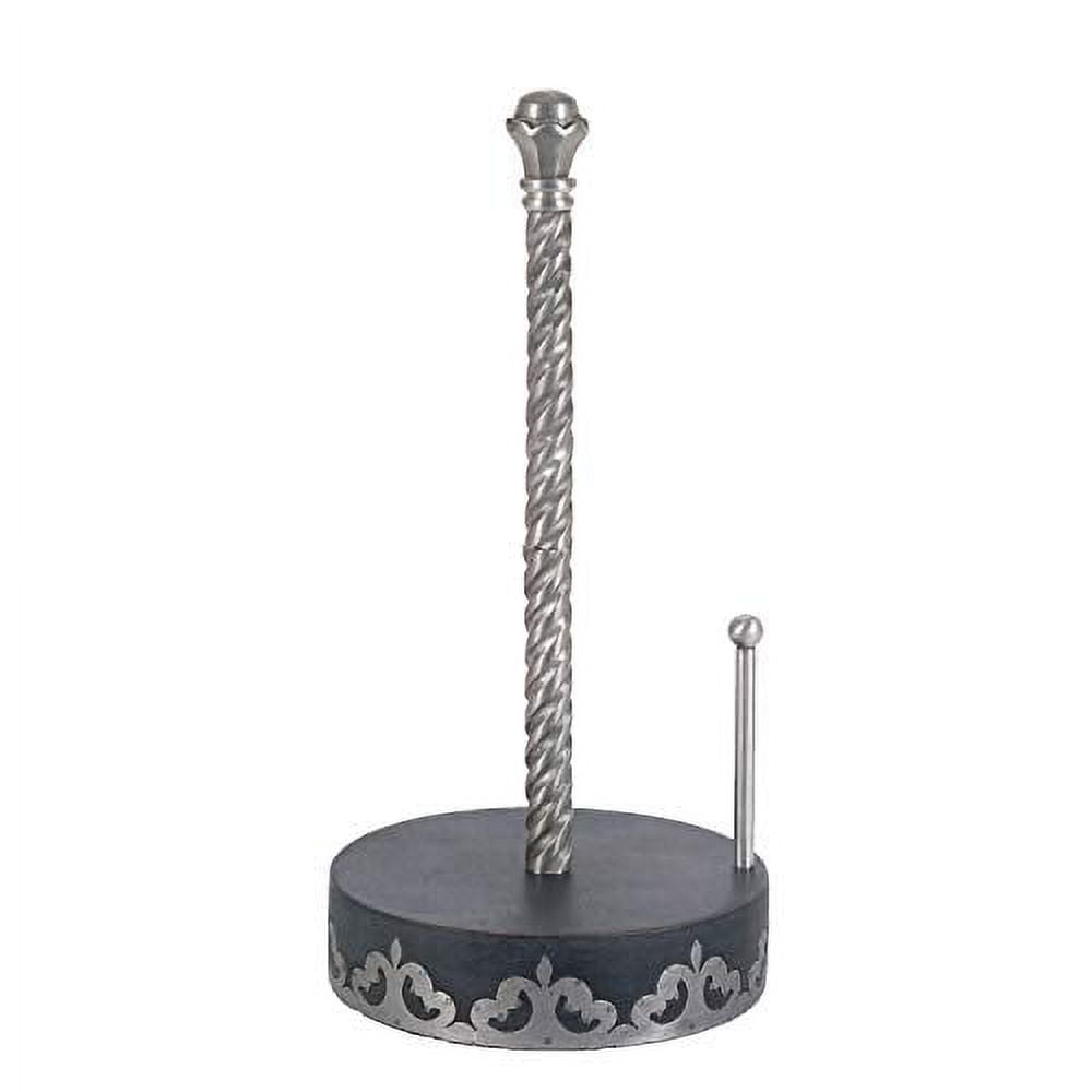 Rustic Metal-Inlay Paper Towel Holder – Stylish & Practical for the ...