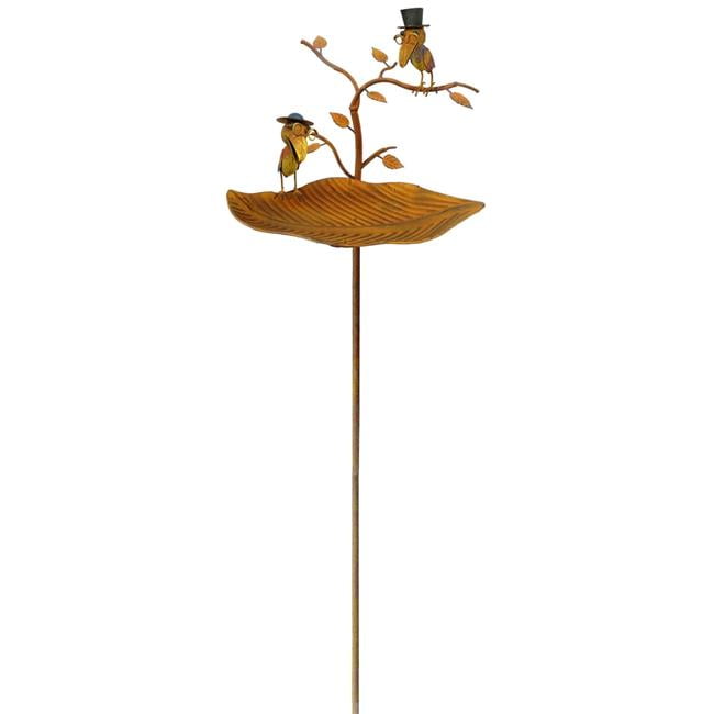 Rustic Metal Old Crows Metal Bird Feeder Stake - Walmart.com