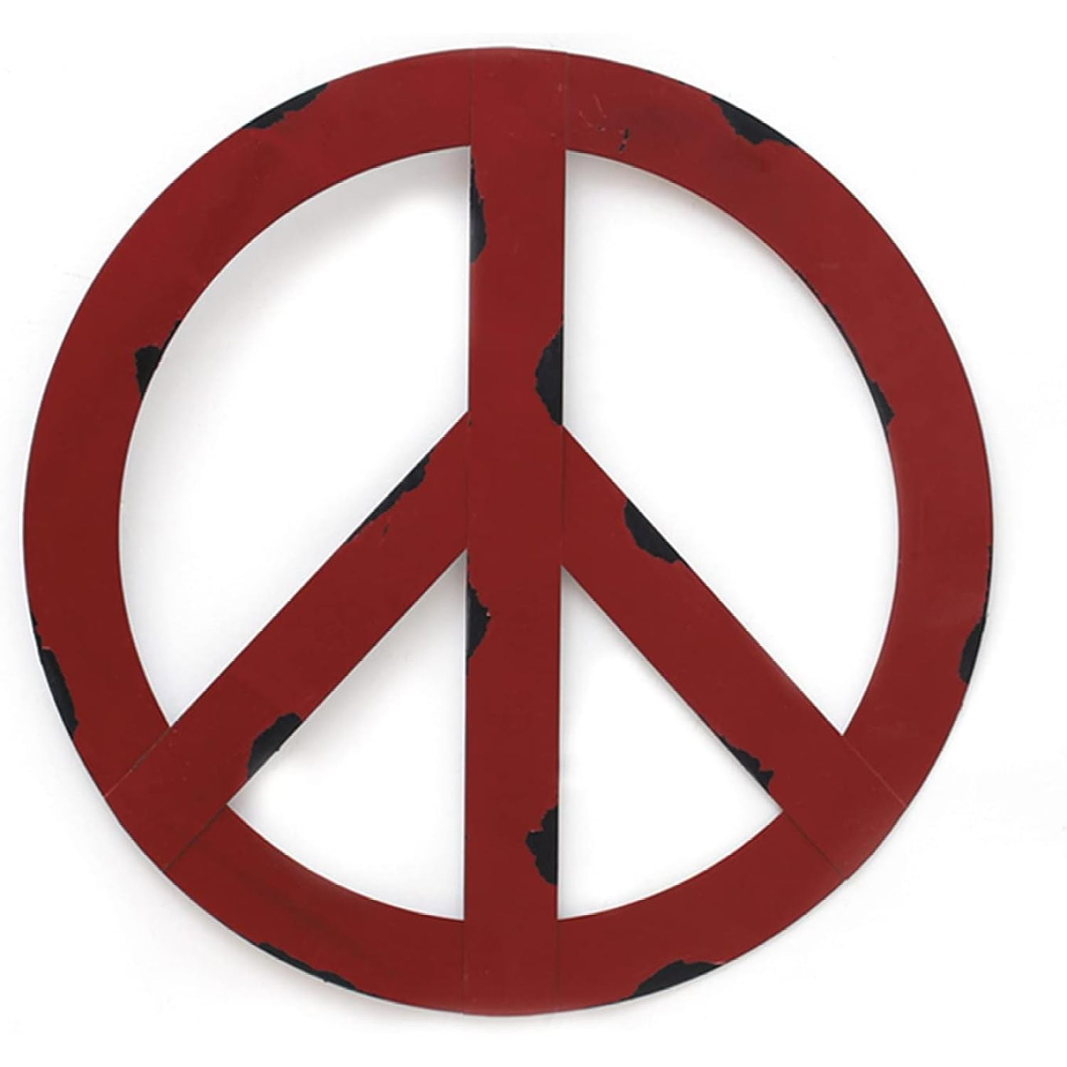 Rustic Metal Peace Sign for Home Decor, Decorative Metal Hanging Peace ...