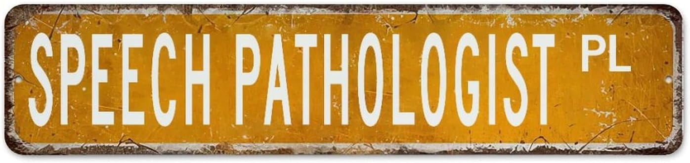 Rustic Metal Sign Speech Pathologist Home Decor Aluminum Metal Sign for ...