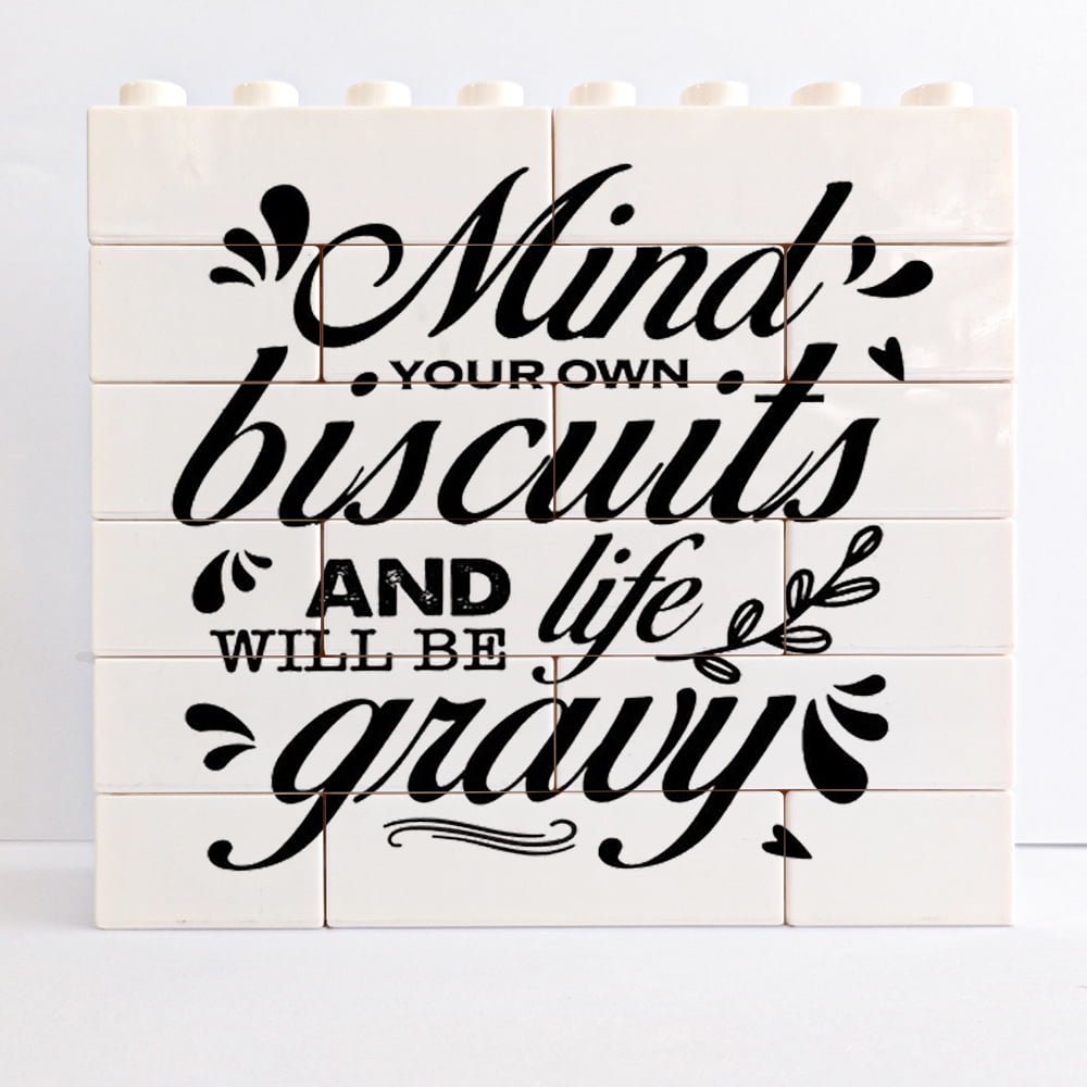 Rustic Mind Your Own Biscuits And Life Will Be Gravy Sign Funny Kitchen ...