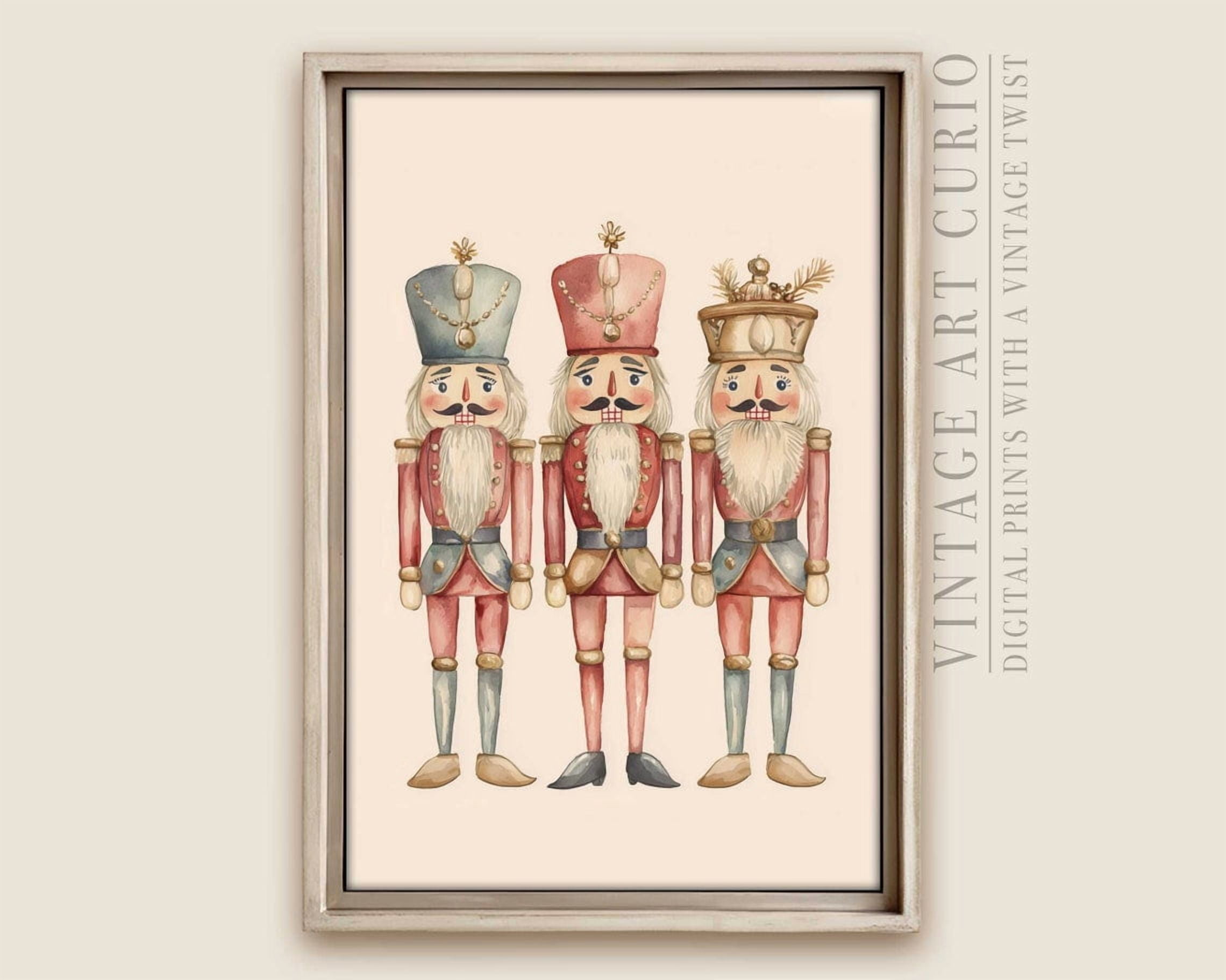 Rustic Minimalist Nutcracker - Farmhouse Christmas Holiday Wall Decor ...
