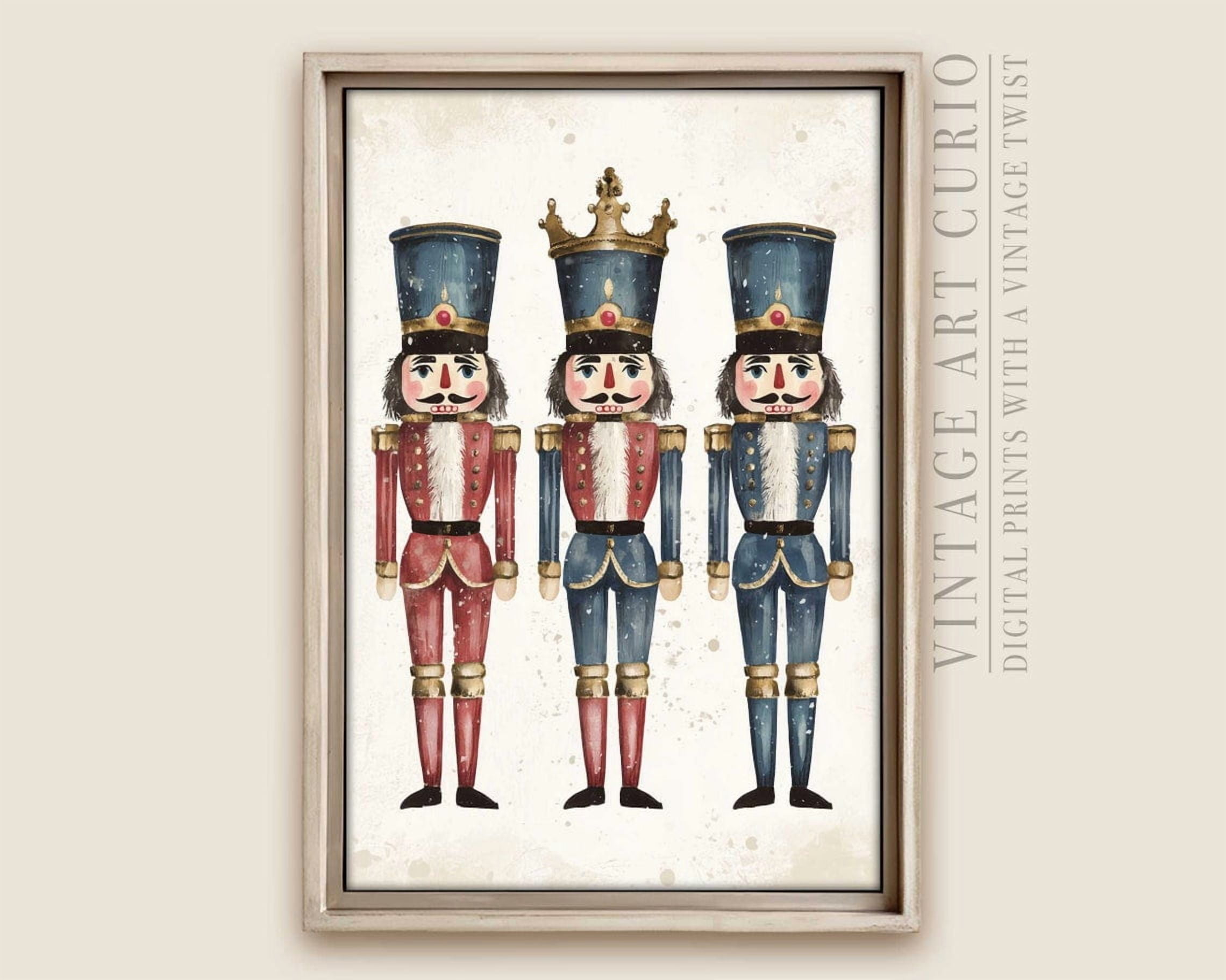 Rustic Minimalist Nutcracker - Farmhouse Christmas Holiday Wall Decor ...