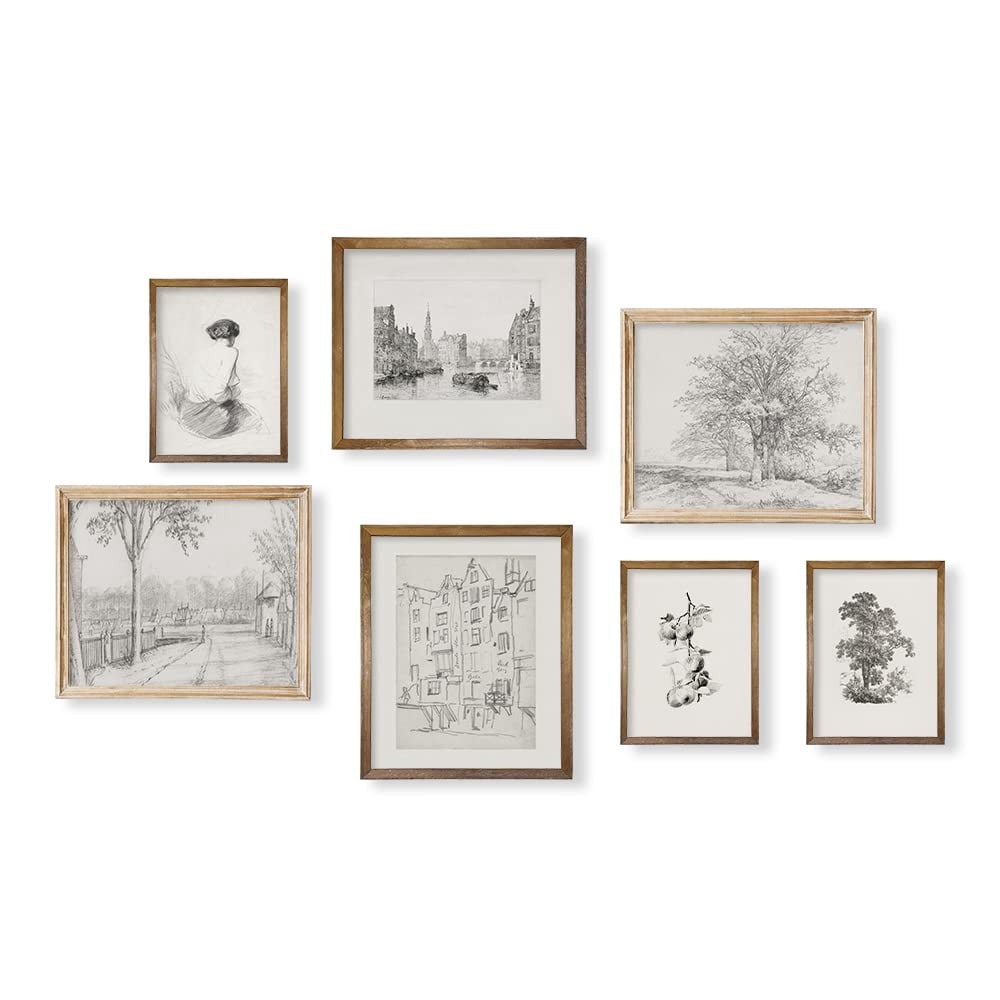 Rustic Modern Farmhouse Drawing EC36 Wall Art Decor - Aesthetic French ...