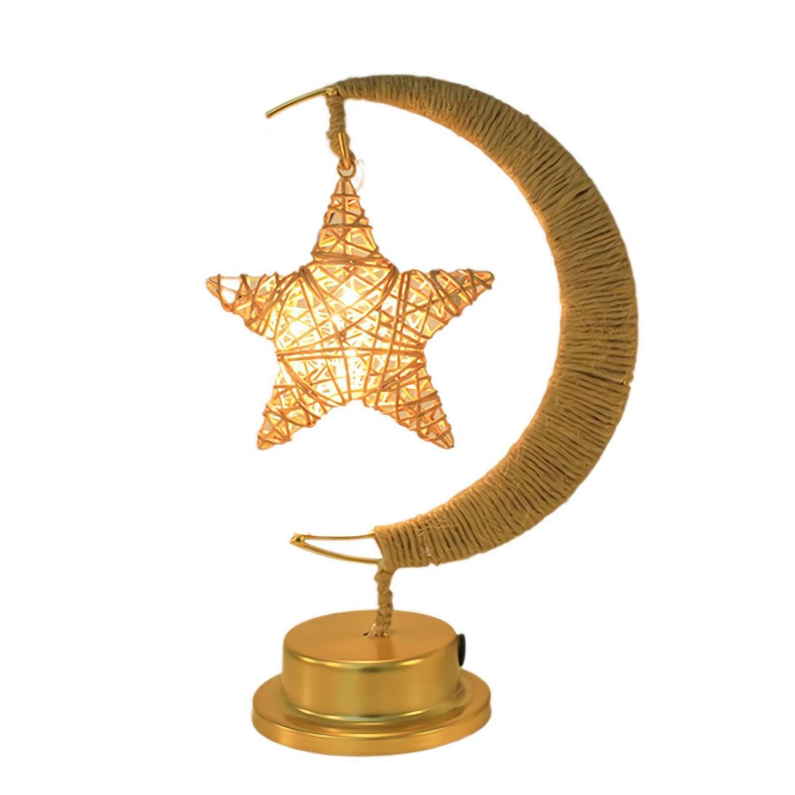 Rustic Moon Lamp 2025, Ramadan Decorations for Home, Battery Operated ...