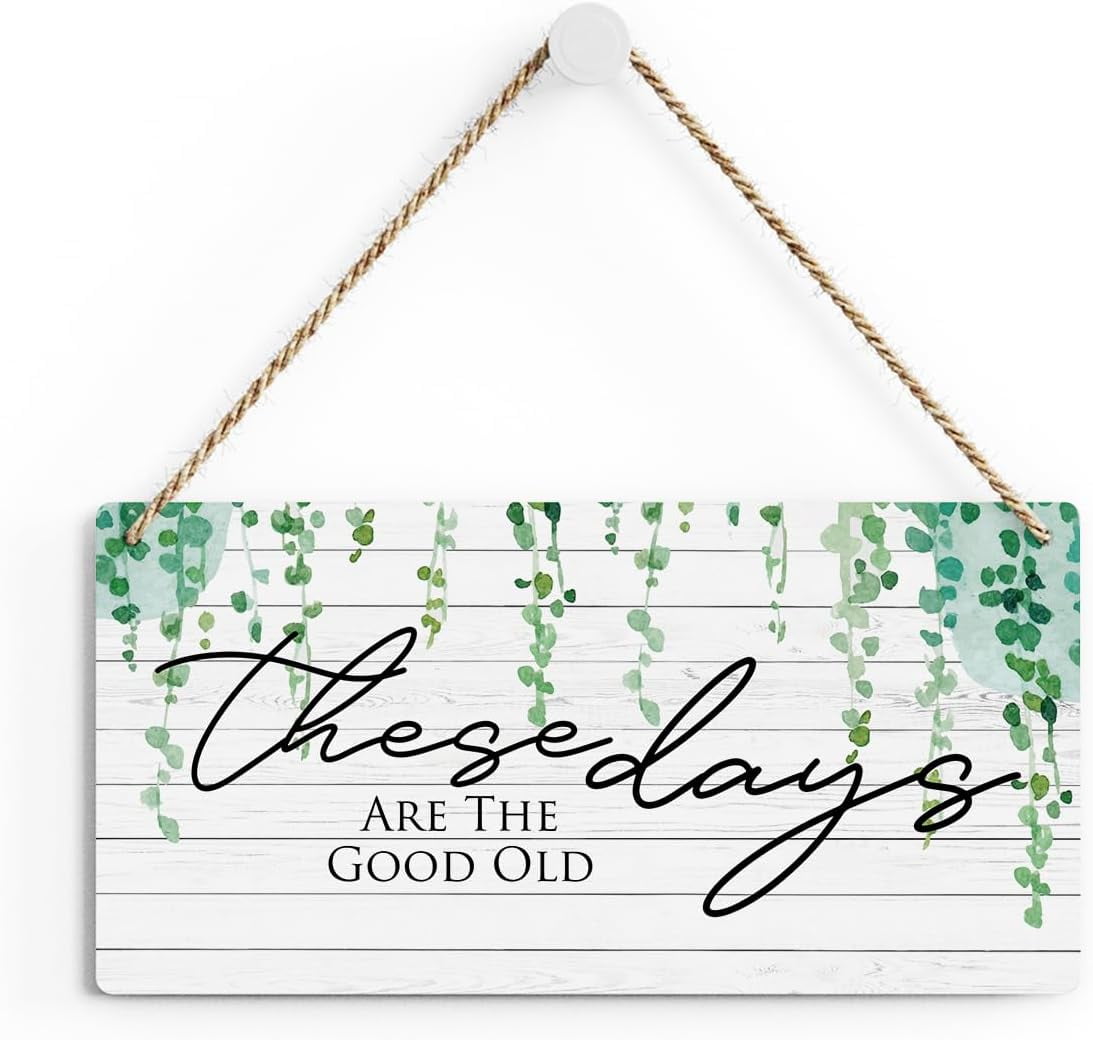 Rustic Motivational Quote Wood Decor Sign, These are the Good Old Days ...
