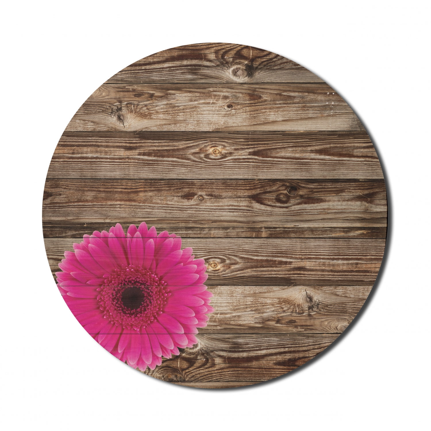 Rustic Mouse Pad for Computers, Hot Giant Pink Flower Petals on the ...