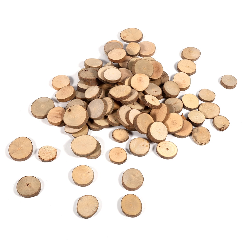 Rustic Natural Round Wooden Slices for Handmade Wedding Party ...