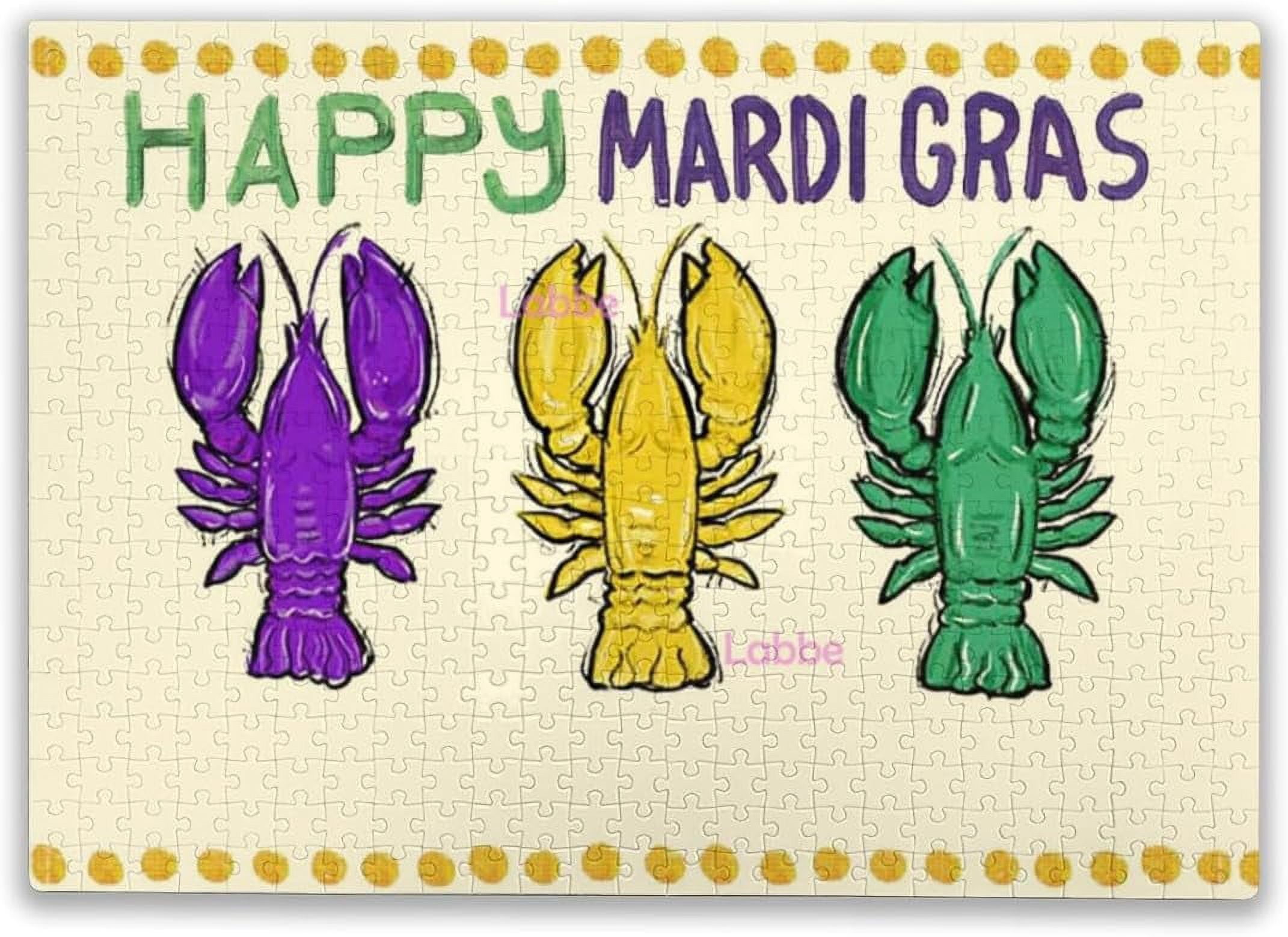 Rustic Nature Puzzles Happy Mardi Gras Boil Crawfish Carnival Holiday ...