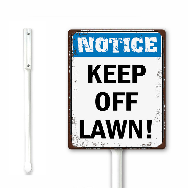 Rustic Notice Sign for Outdoor Keep Off Maintenance Access Only Yard ...