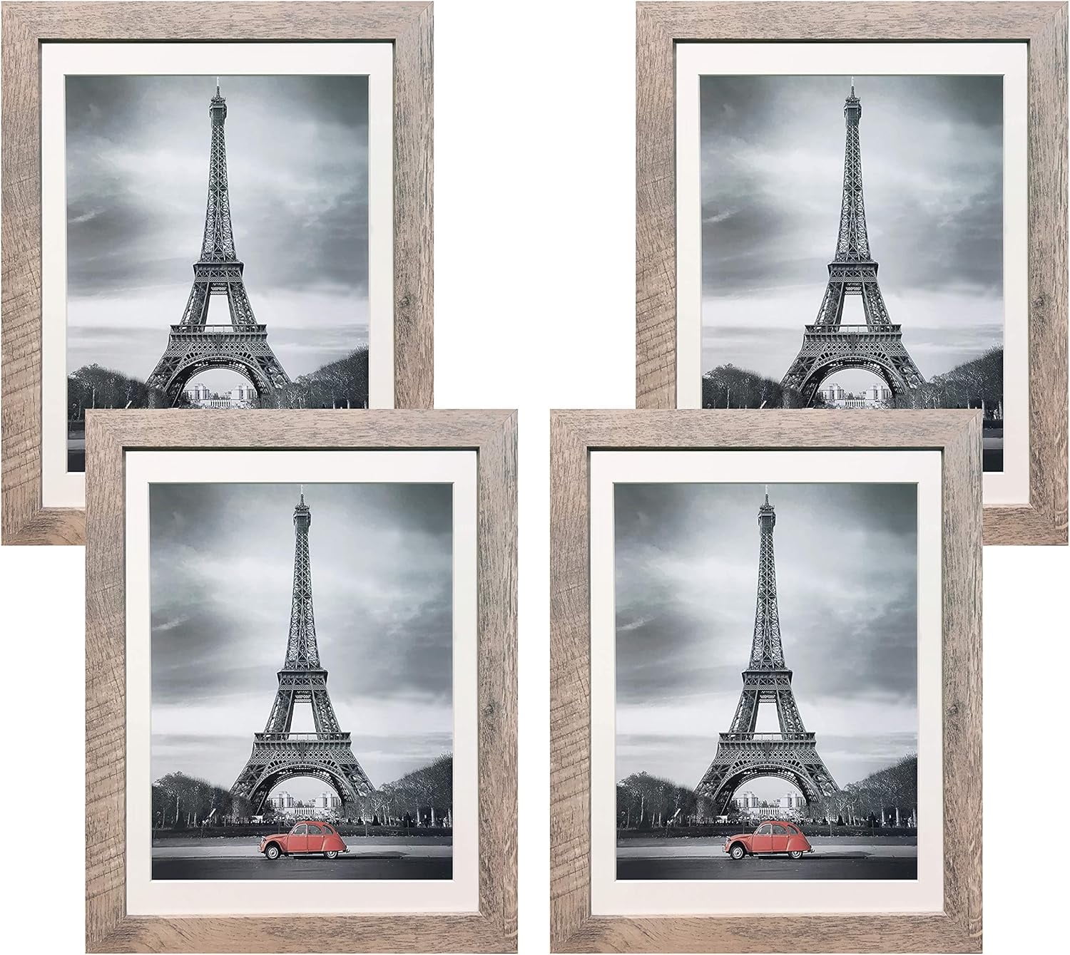 Rustic Oak Style Farmhouse Wood Grain Picture Frame, 2MM Reinforced ...