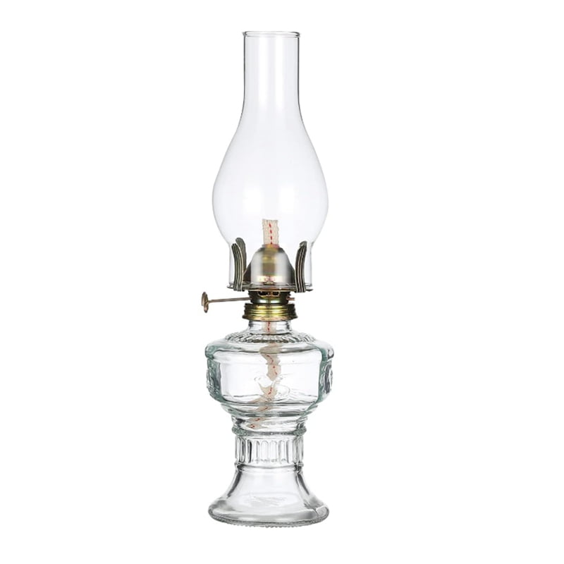 Rustic Oil Lamp Vintage Glass Coal Lamp Oil Lamps for Indoor Use Home ...