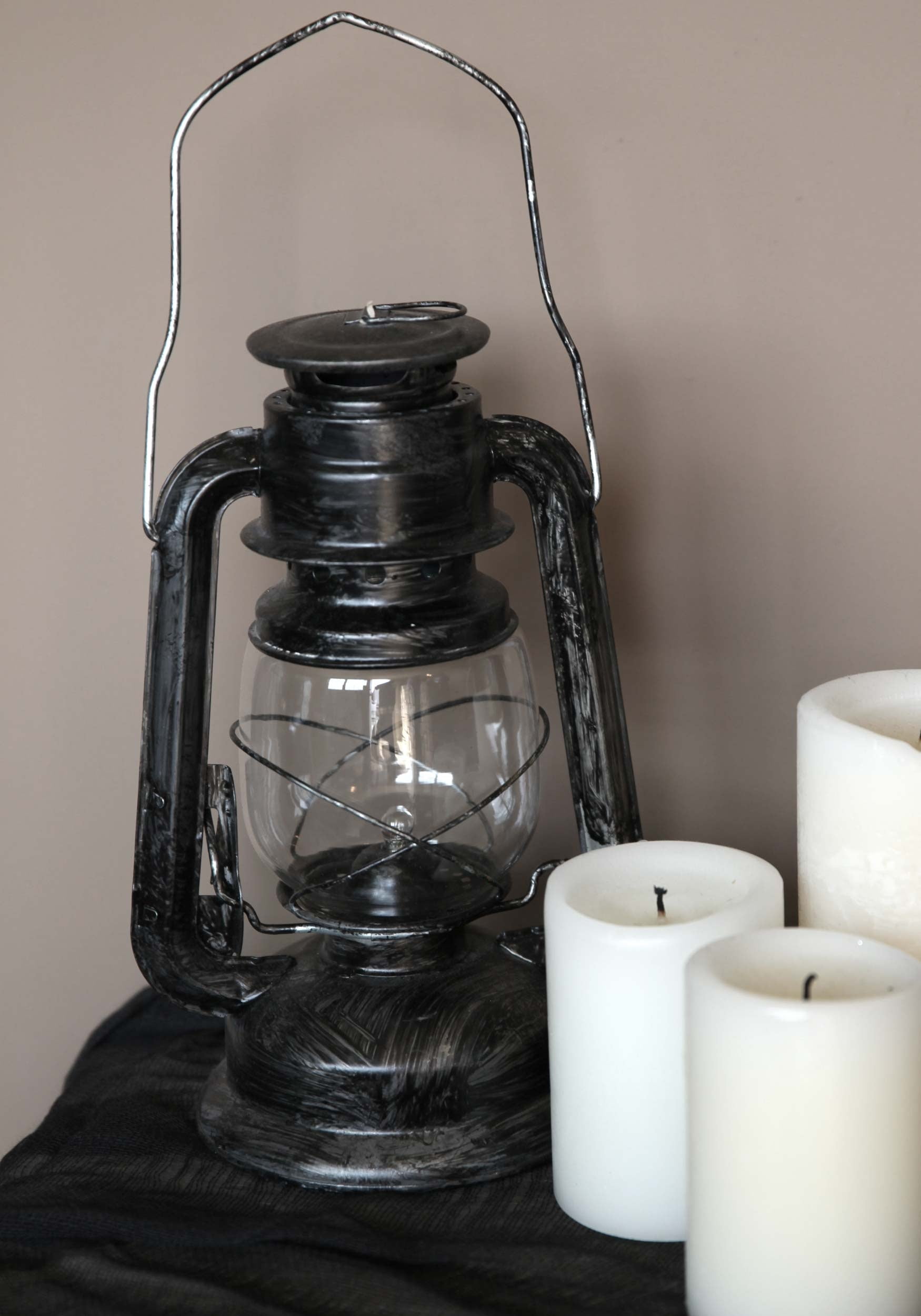 Rustic Old Fashioned LED Light Up Lantern - Walmart.com