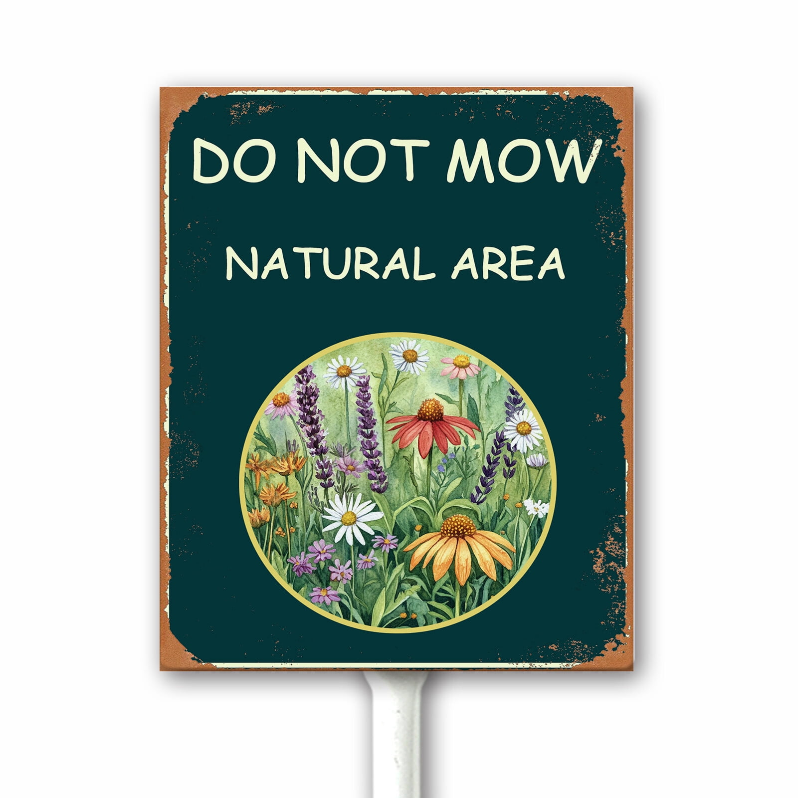 Rustic Outdoor Decor - Do Not Mow Natural Area Yard Sign - Wildlife ...