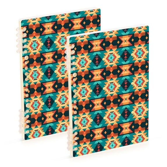 Rustic Pattern Ring Binder Notebook Journey Note Diary College Ruled ...