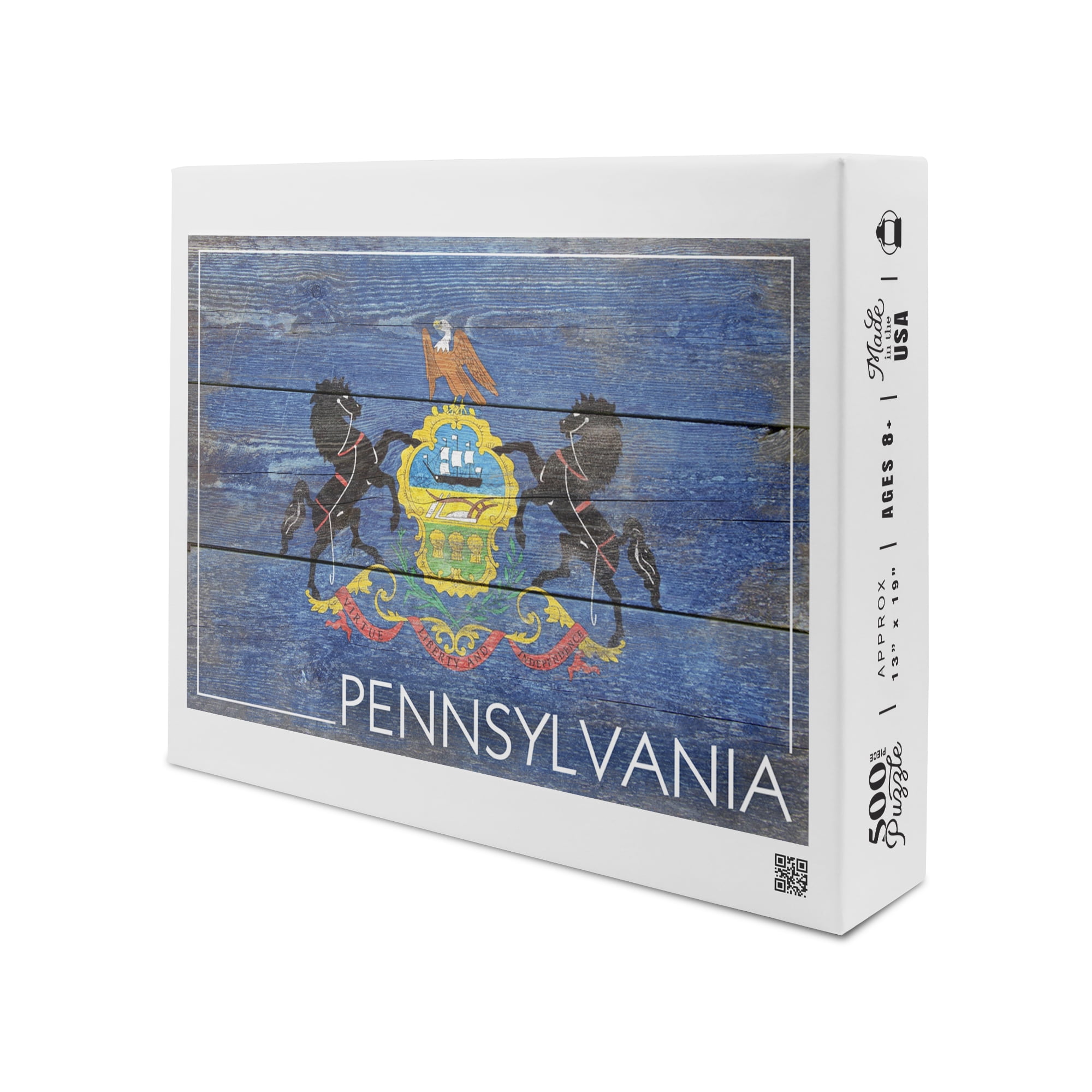 Rustic Pennsylvania State Flag (19x27 inches, Premium 500 Piece Jigsaw ...