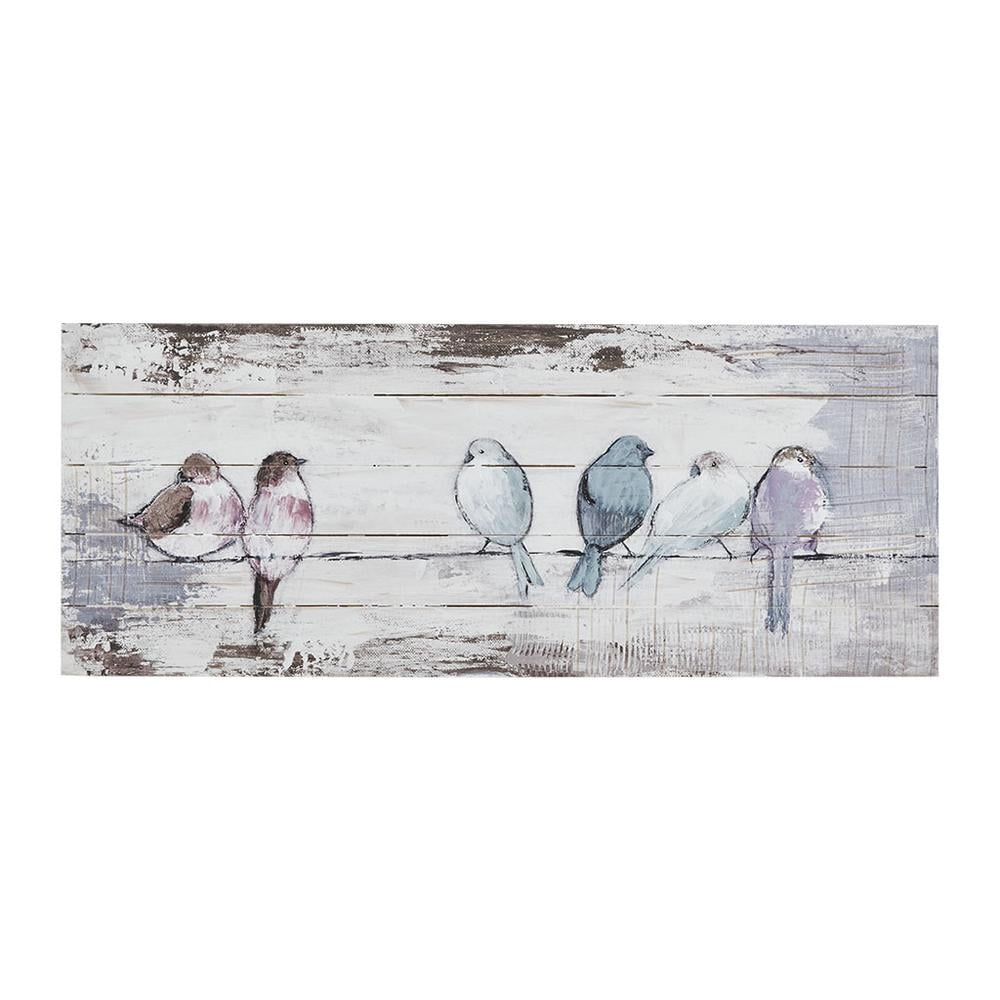 Rustic Perched Birds Wood Plank Wall Art, Belen Kox - Walmart.com