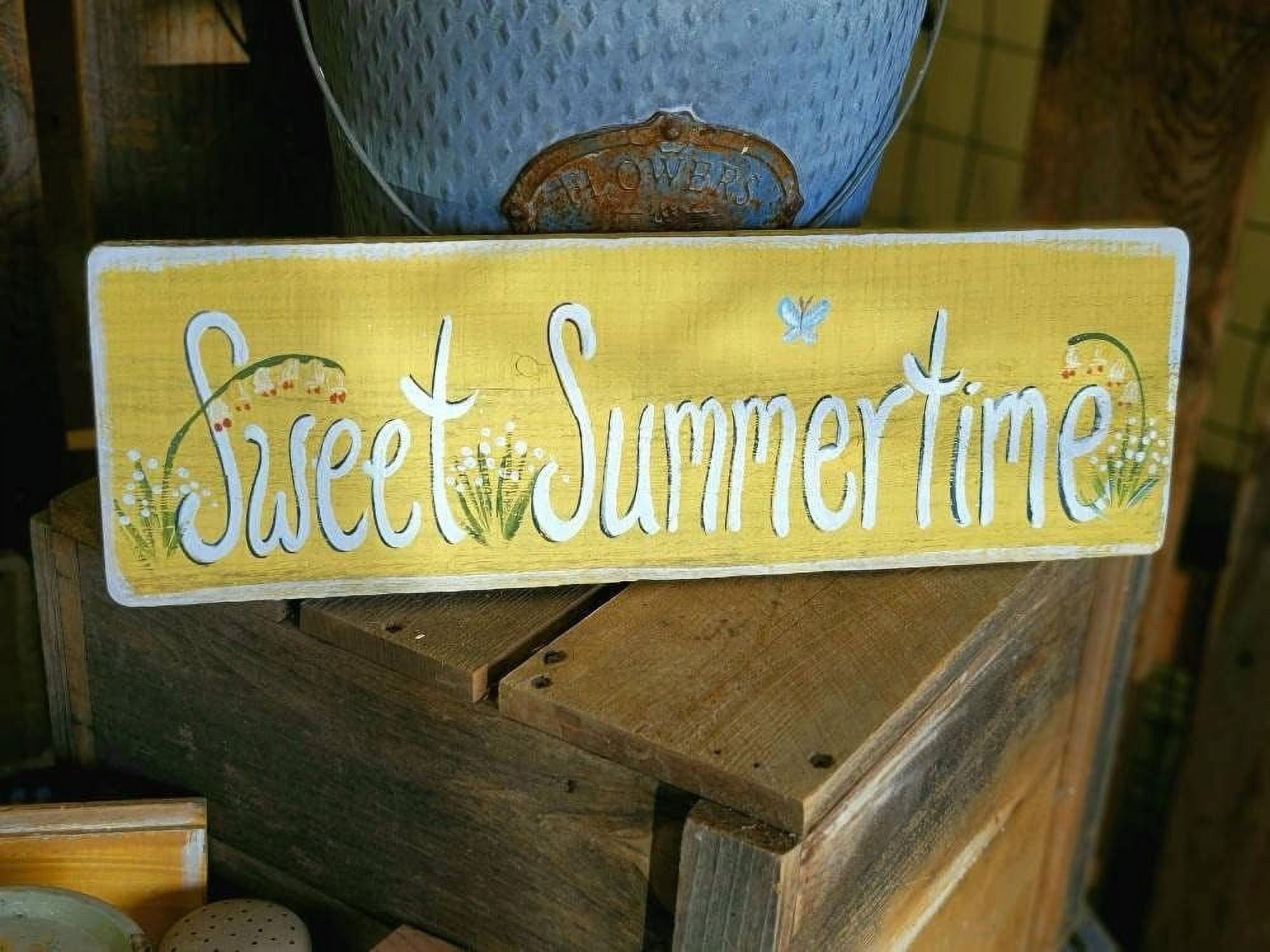 Rustic Personalized Sweet Summertime,Rustic Summer Decor for Home Decor ...