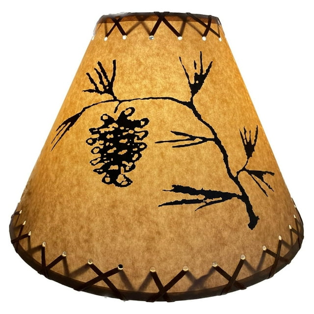 Rustic Pine Cone Scene Lamp Shade - 14" - Walmart.com