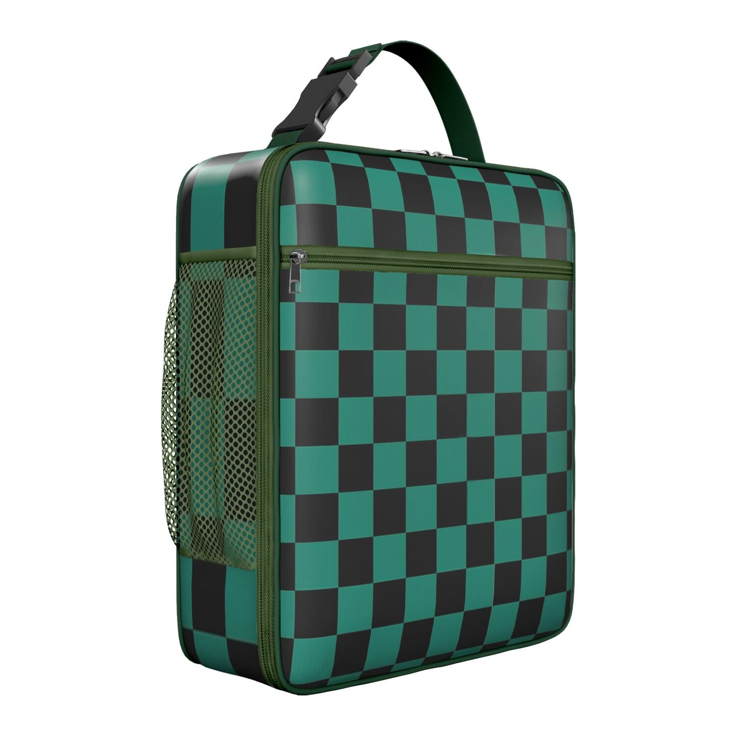 Rustic Plaid Insulated Lunch Bag Box Women Reusable Lunch Tote Bag with ...