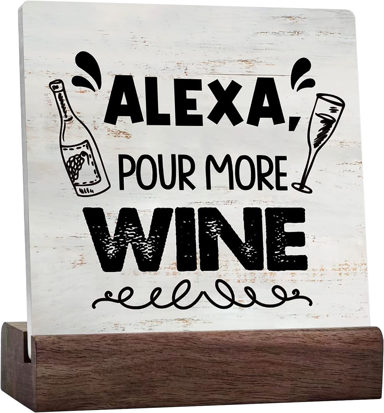 Rustic Pour More Sign Funny Kitchen Ceramic Table Sign Farmhouse Home ...