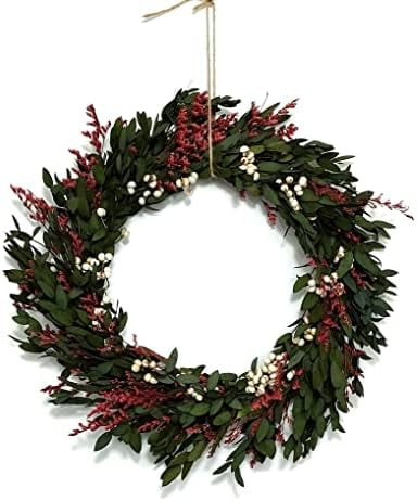 Rustic Preserved Nature Flower Wreath 16”,Wall Hanging Spring Summer ...