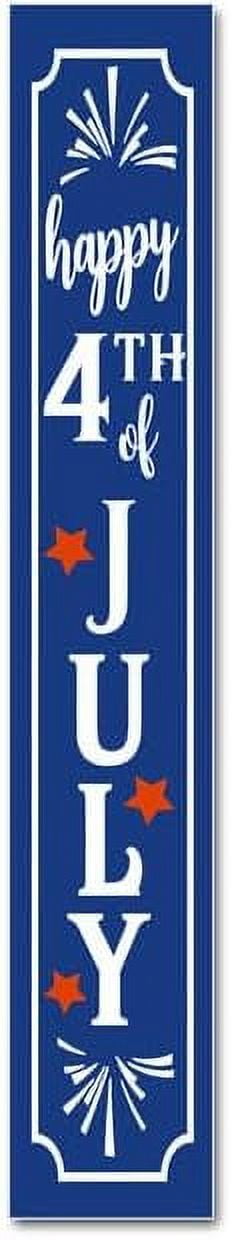 Rustic Primitive Happy 4th Of July Welcome Vertical Signs Hanging ...