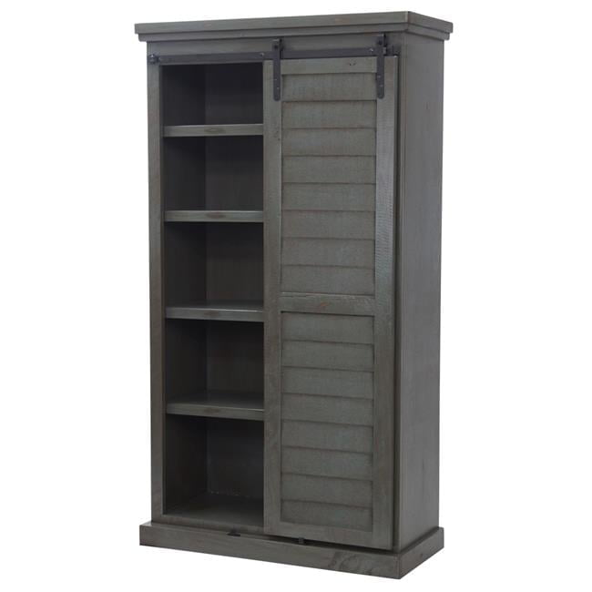 Rustic Provincial Shutter Door Pantry in Rustic Dark Blue - Walmart.com
