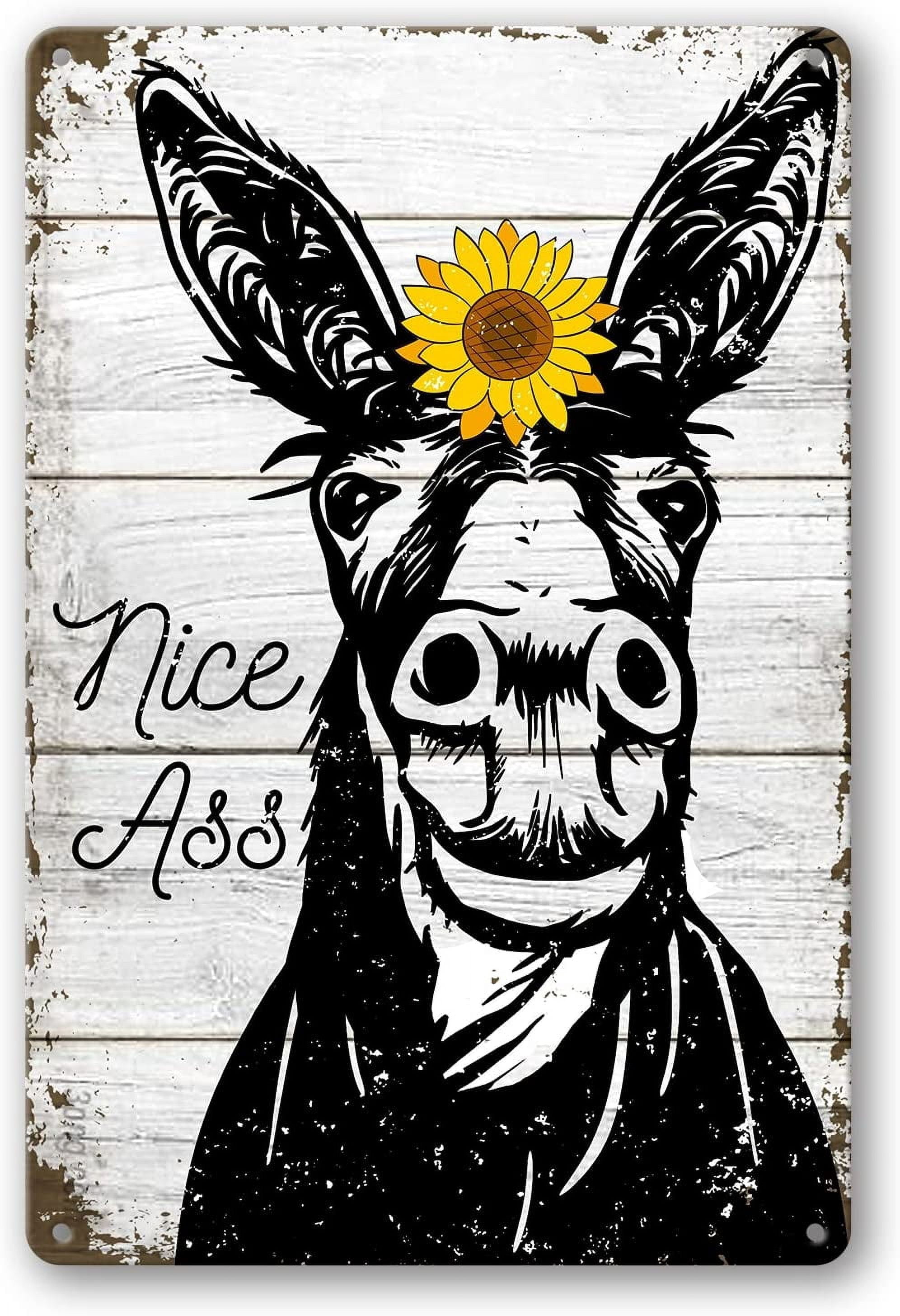 Rustic Rectangular Black Metal Tin Sign 8 inches x 12 inches Decorative ...
