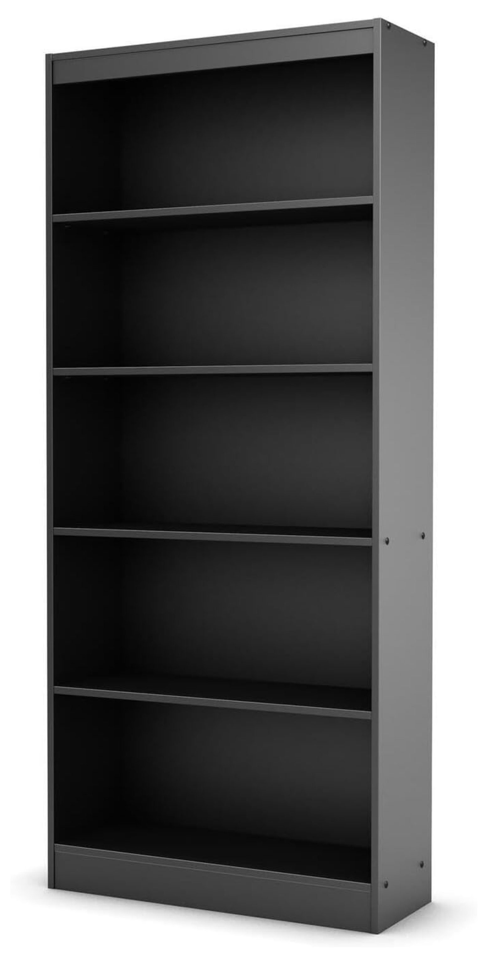 Rustic Refinement 5-Tiered Trapezoid Barrister Shelf Adjustable Floor ...