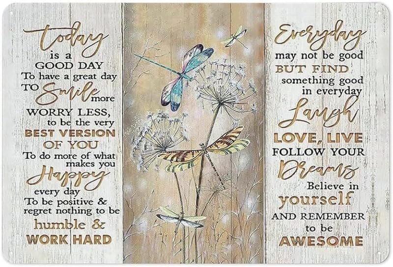 Rustic Retro Metal Tin Sign Farmhouse Truck Wall Art Old Barn Cross ...