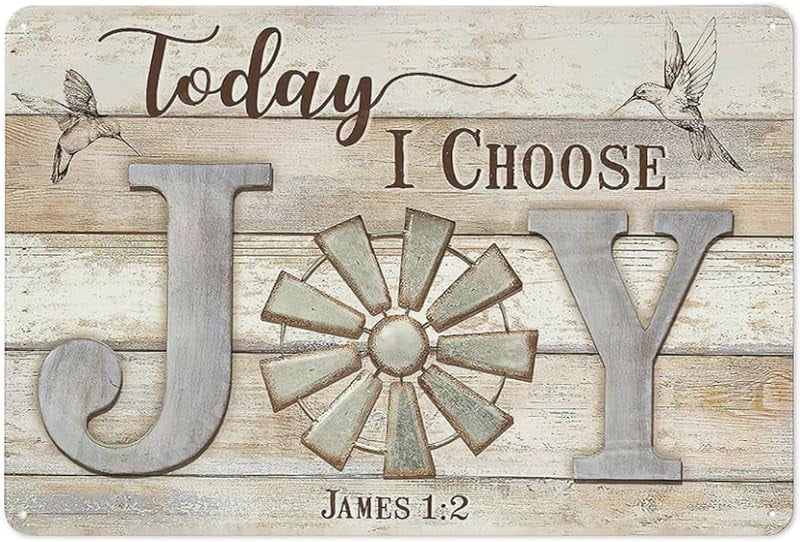 Rustic Retro Metal Tin Sign Farmhouse Truck Wall Art Old Barn Cross ...