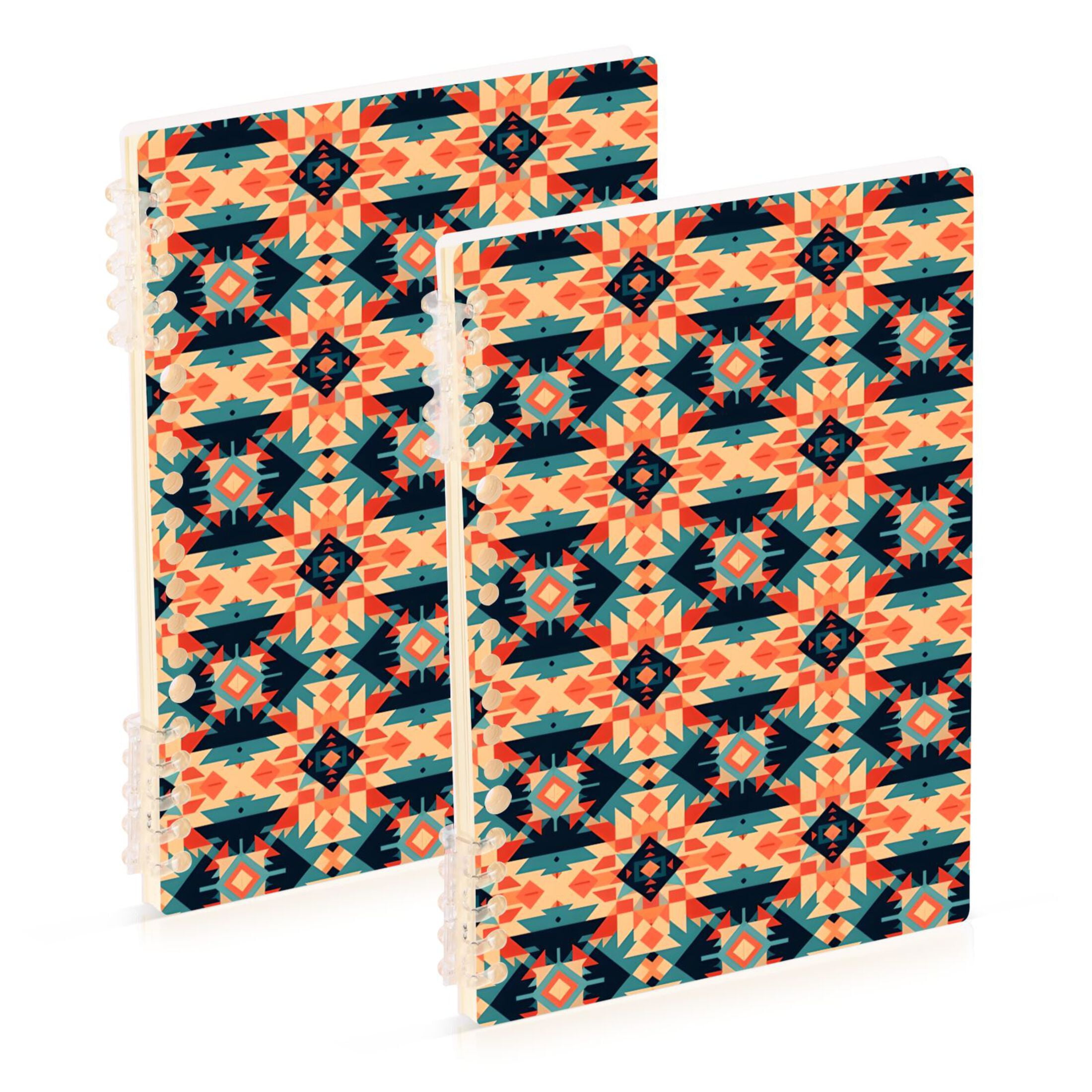Rustic Retro Pattern Ring Binder Notebook Journey Note Diary College ...