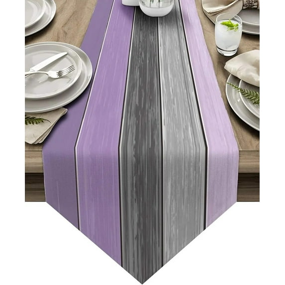 Rustic Retro Wood Barn Red Brown Linen Table Runners Farmhouse Style ...