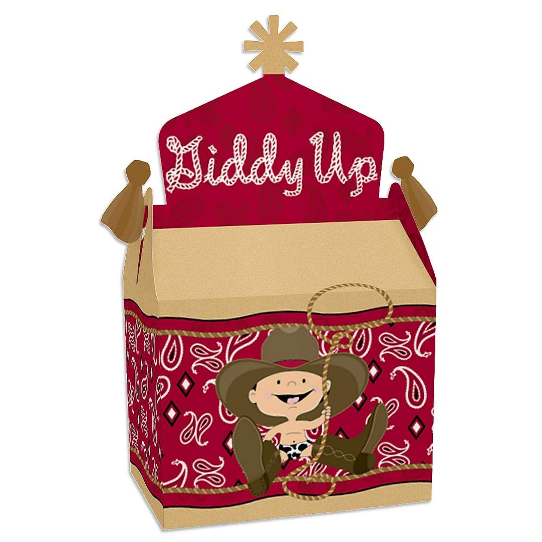 Rustic Rodeo Treat Box Set for Western Baby Showers and Birthday ...