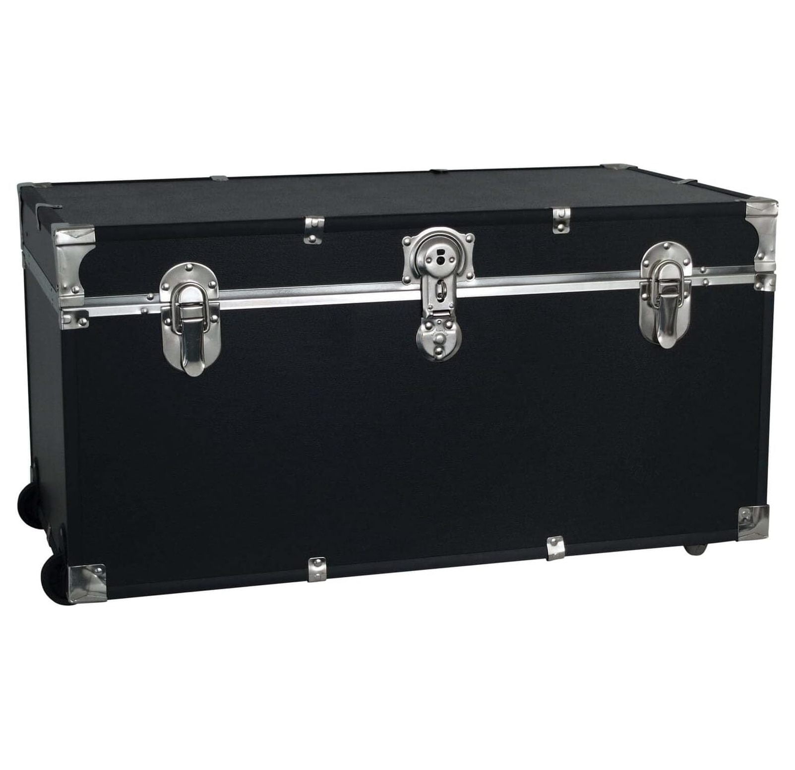 Rustic Romance 31" Storage Trunk with Wheels & Lock, Lockable, Closure ...