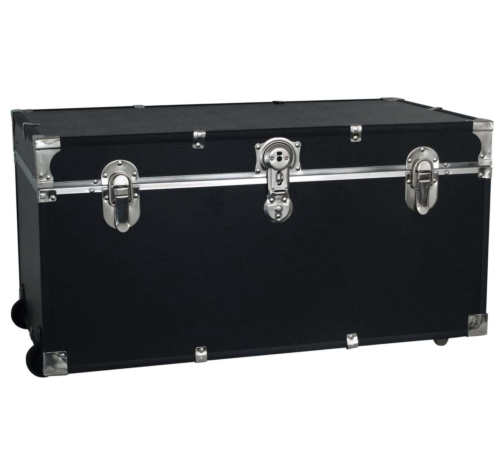 Rustic Romance 31" Storage Trunk with Wheels & Lock, Lockable, Closure ...